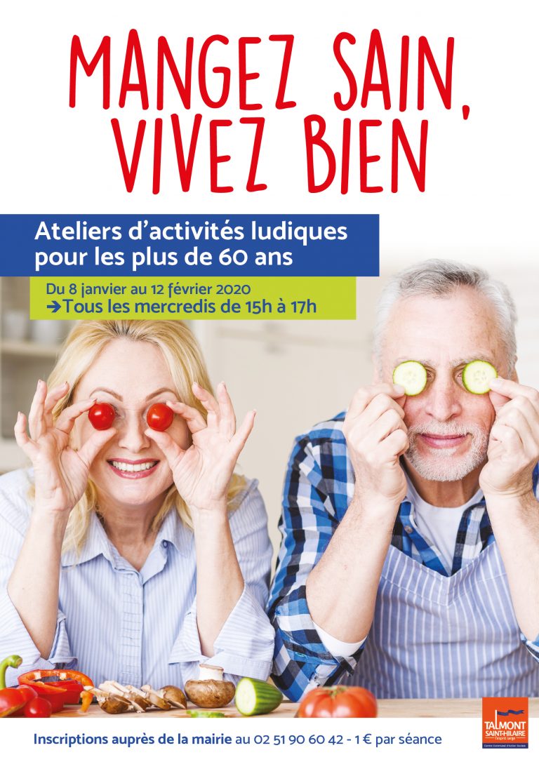 Inscrivez-vous aux ateliers "Mangez sain, vivez bien" - Talmont Saint Hilaire